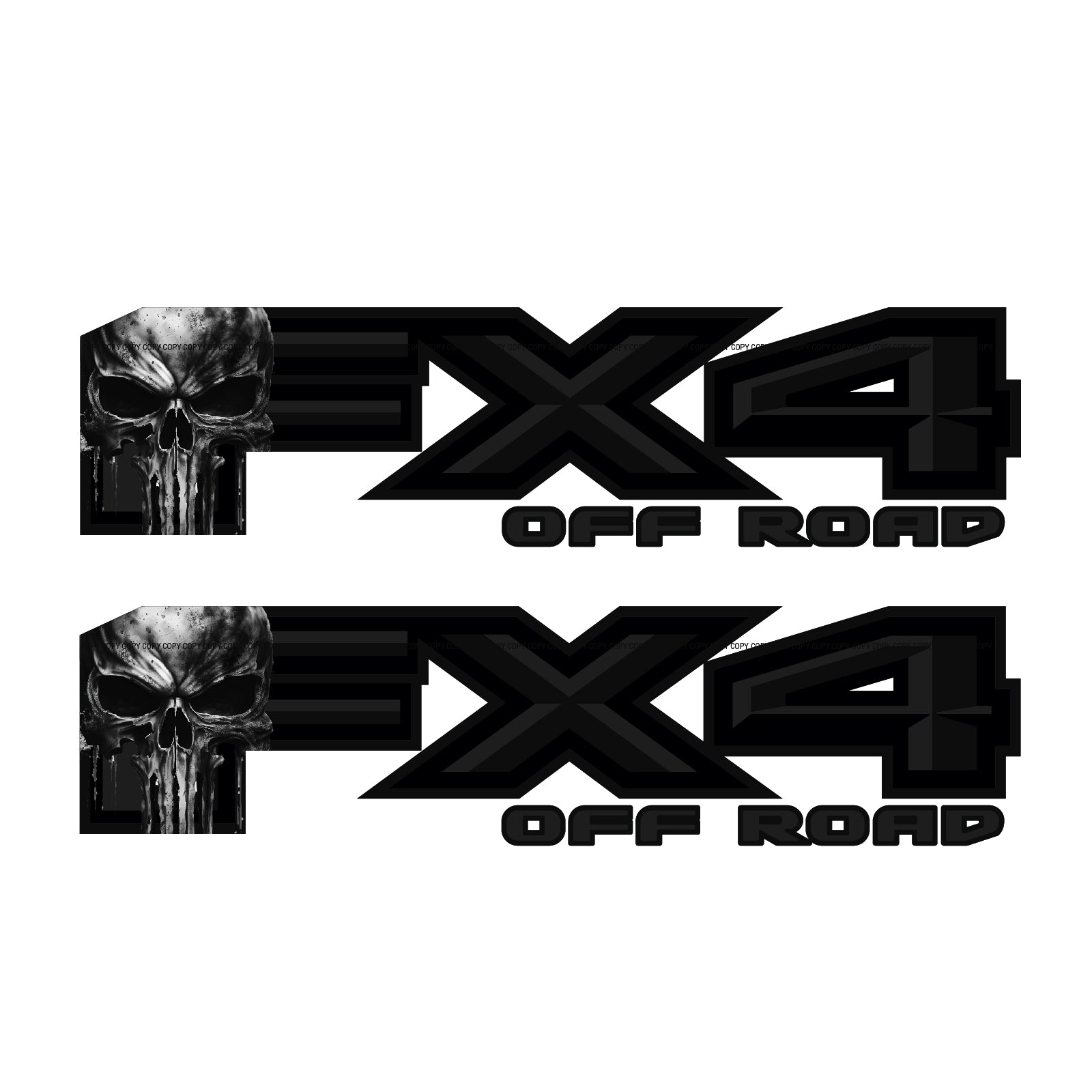 FX4 Off Road Skull Decal Replacement Sticker Ford F 150 Bedside Emblem ...