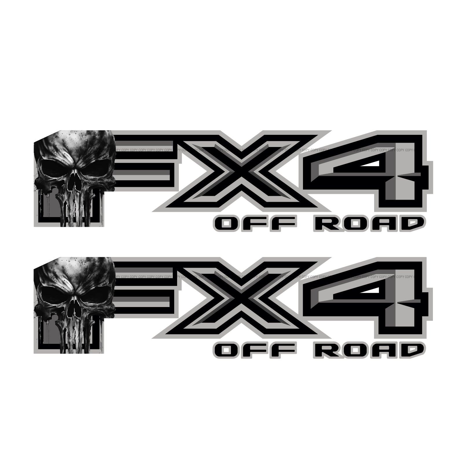 FX4 Off Road Skull Decal Replacement Sticker Ford F 150 Bedside Emblem ...