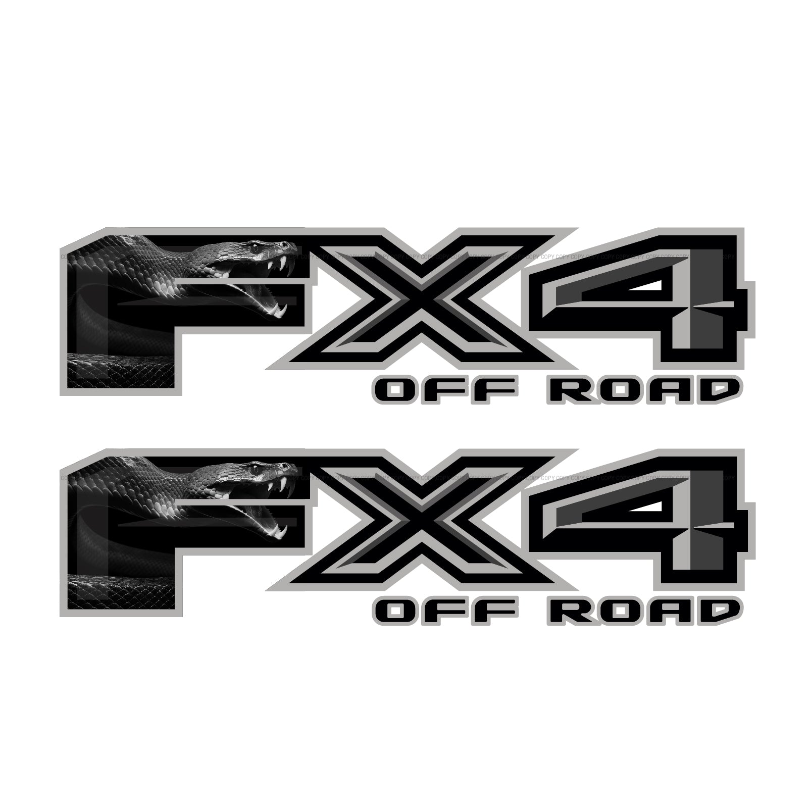 FX4 Off Road Snake Decal Replacement Sticker Ford F 150 Bedside Emblem ...