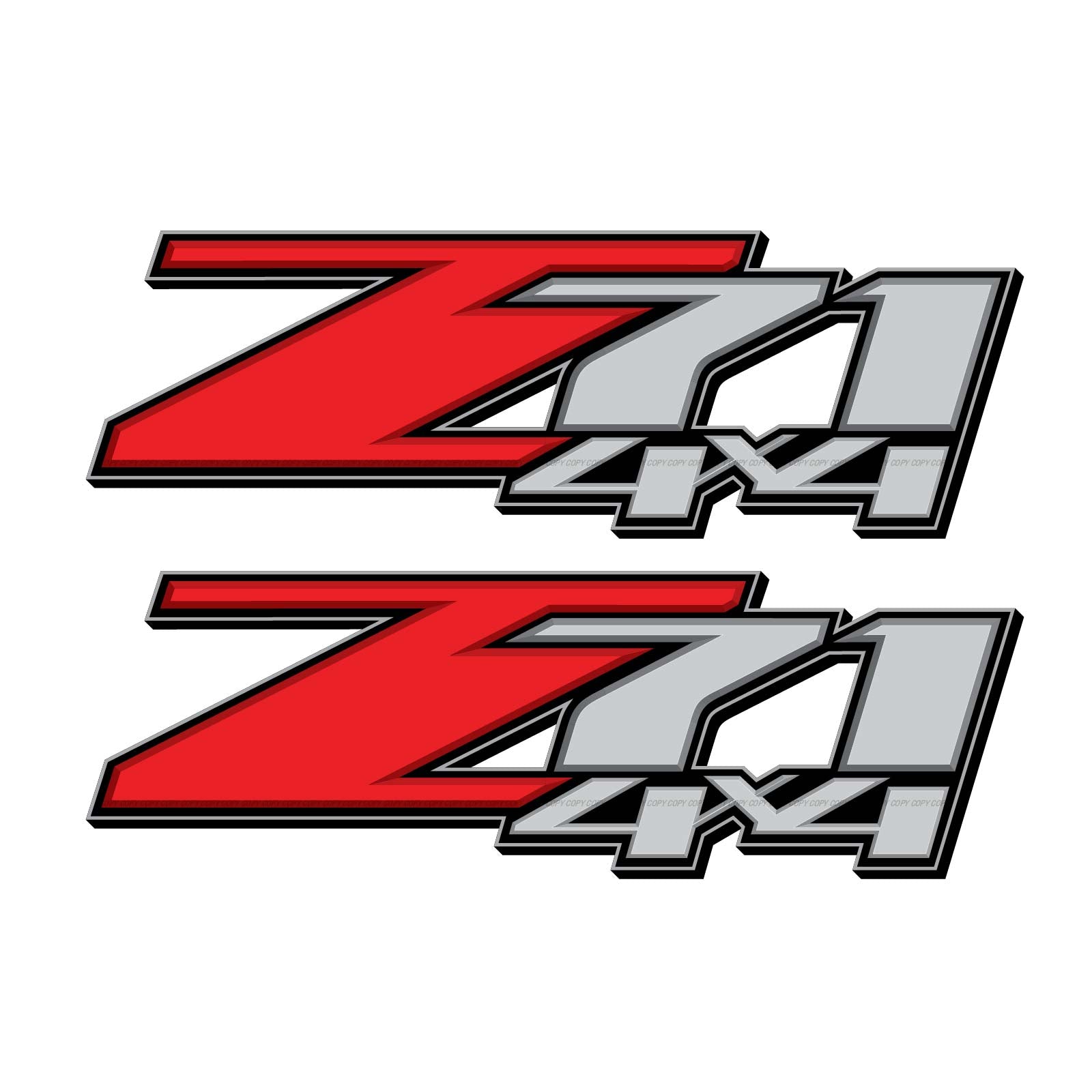 Z71 4x4 Decals Stickers Chevy Silverado - F - 1500 2500 HD Stickers ...