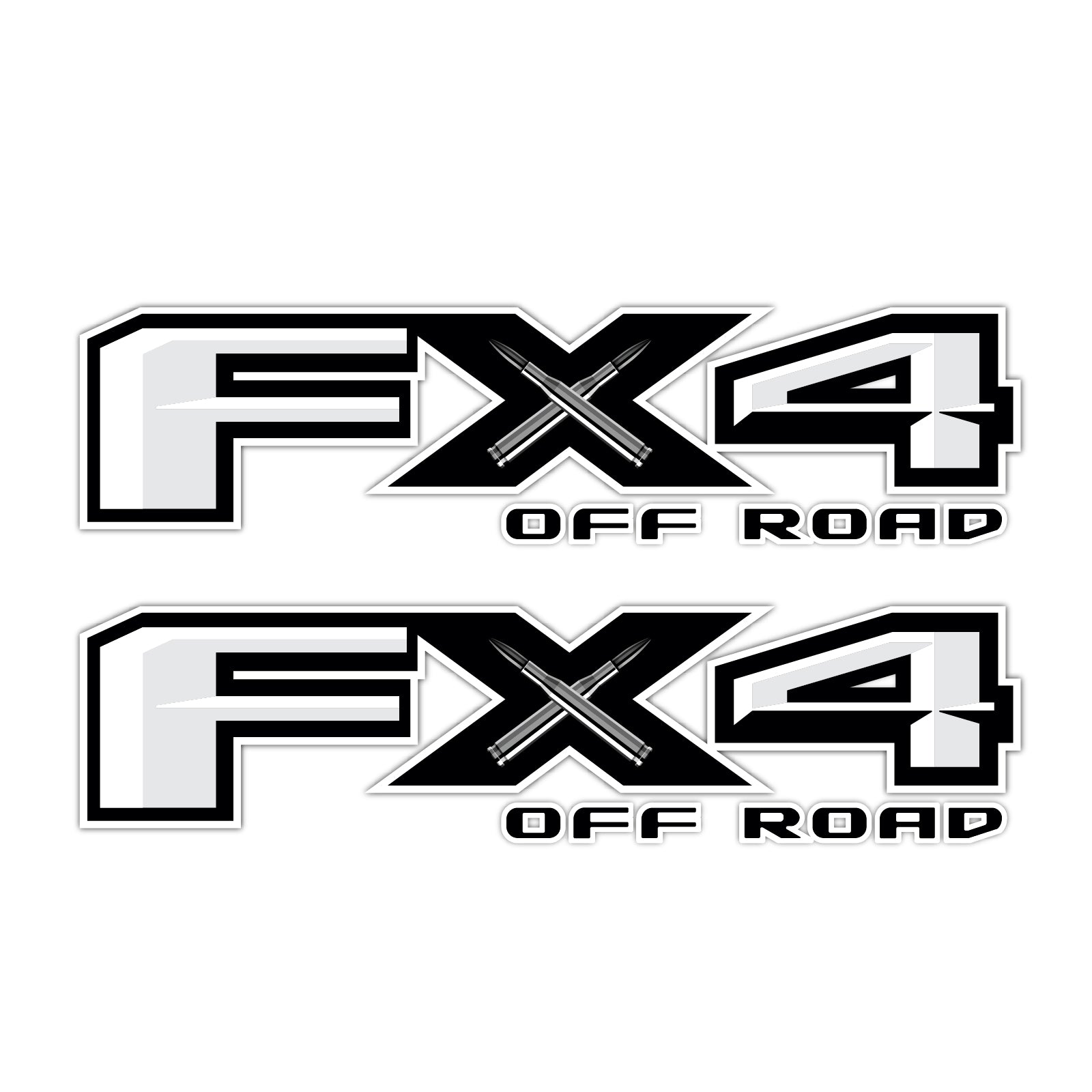 FX4 Off Road Bullets Decal Replacement Sticker Ford F 150 Bedside Embl ...